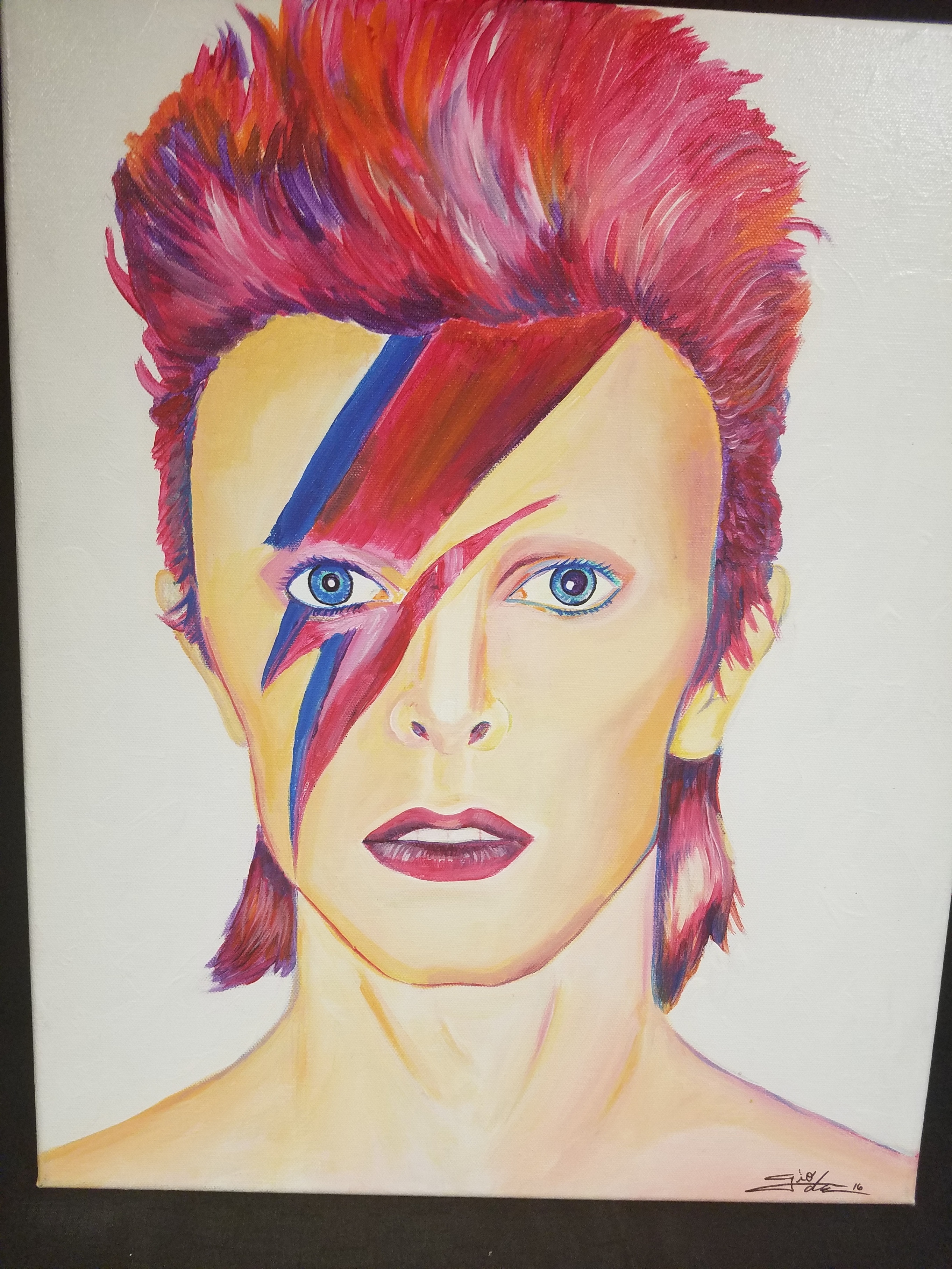 David Bowie Inspired Painting DiZurita Gallery